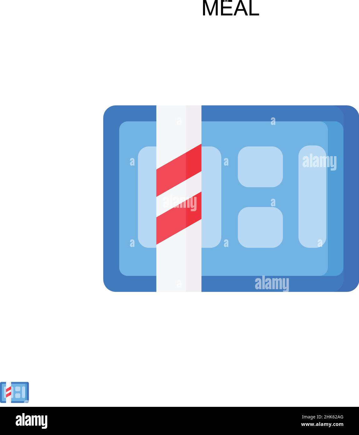 Meal Simple vector icon. Illustration symbol design template for web ...