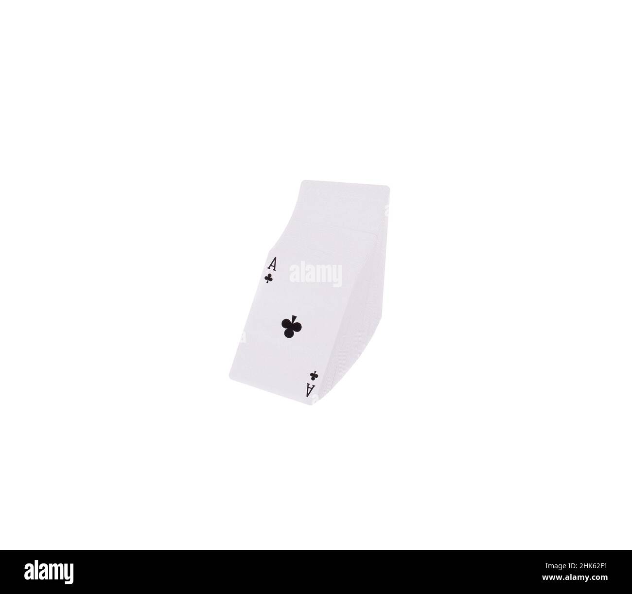New unpacked playing cards. Isolated on a white background Stock Photo ...