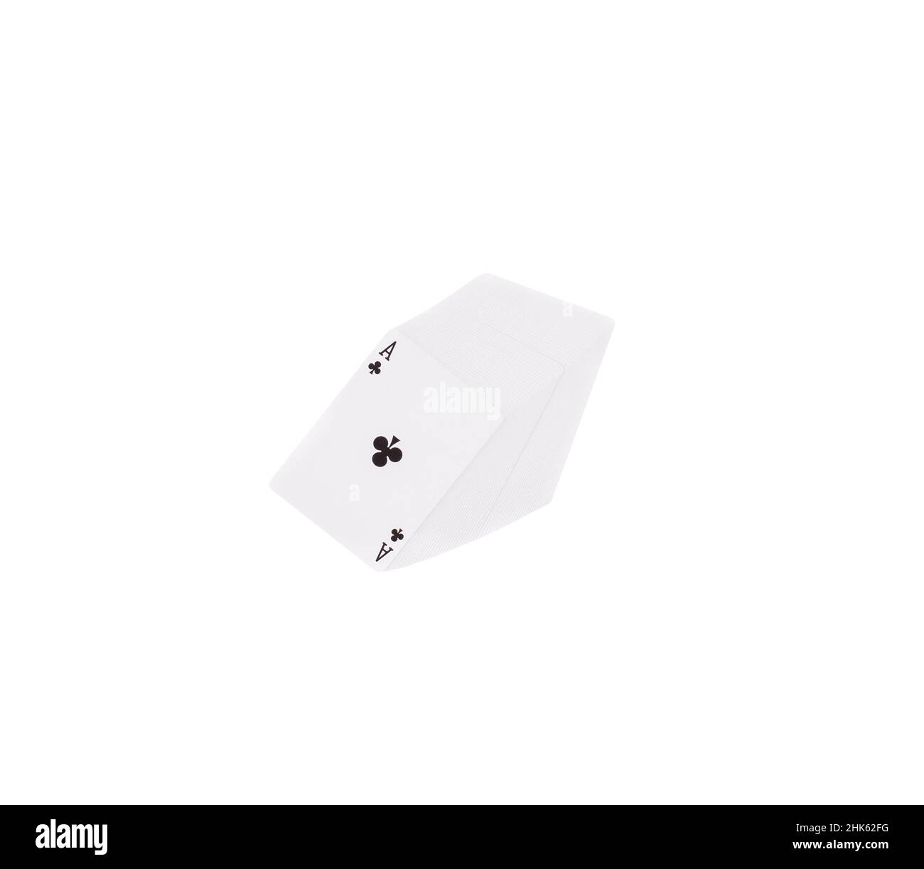 New unpacked playing cards. Isolated on a white background Stock Photo ...