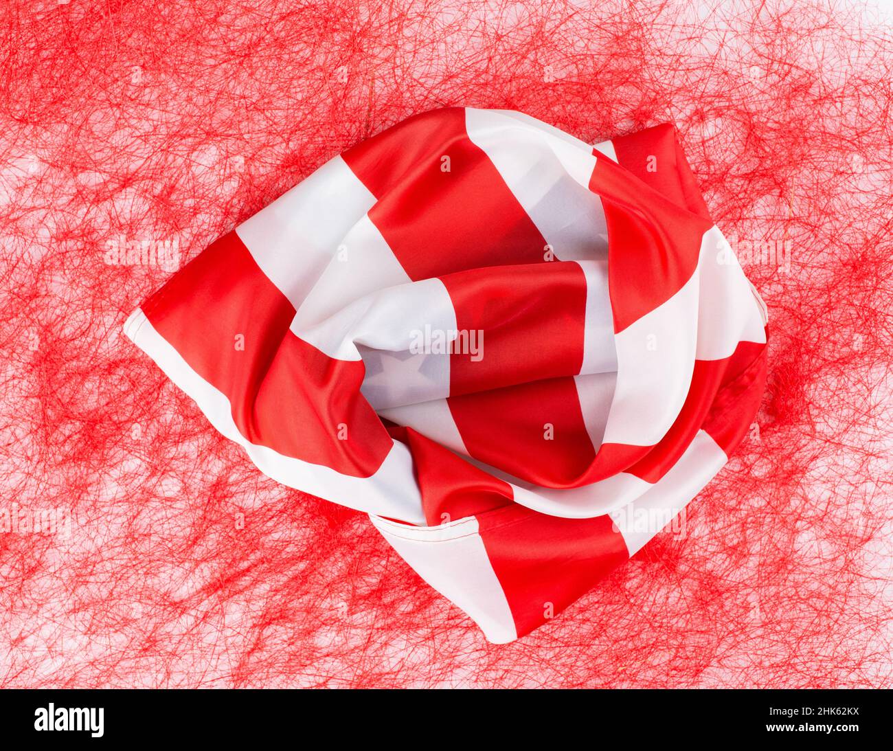 American flag closeup. Located on a red fluff background Stock Photo ...