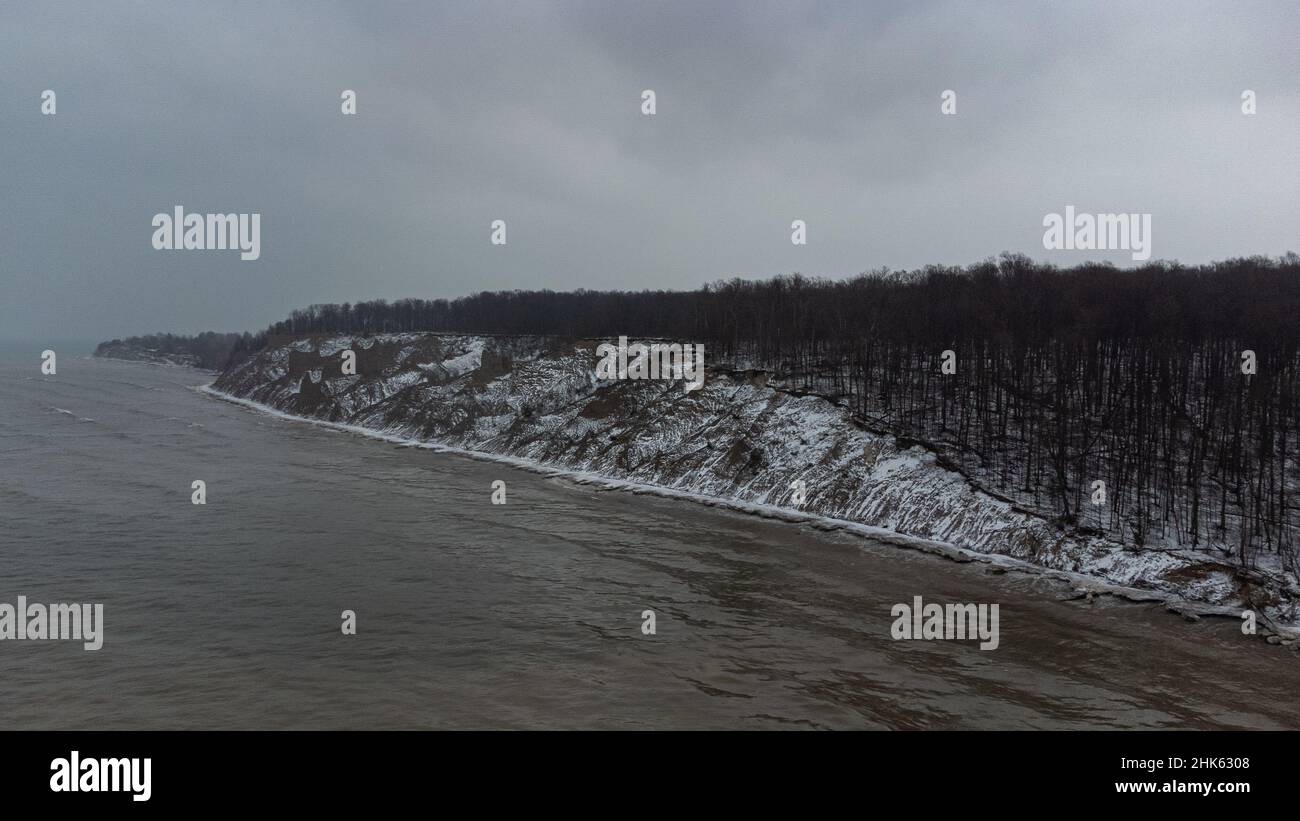 The Bluffs of Chimney Bluffs Stock Photo - Alamy