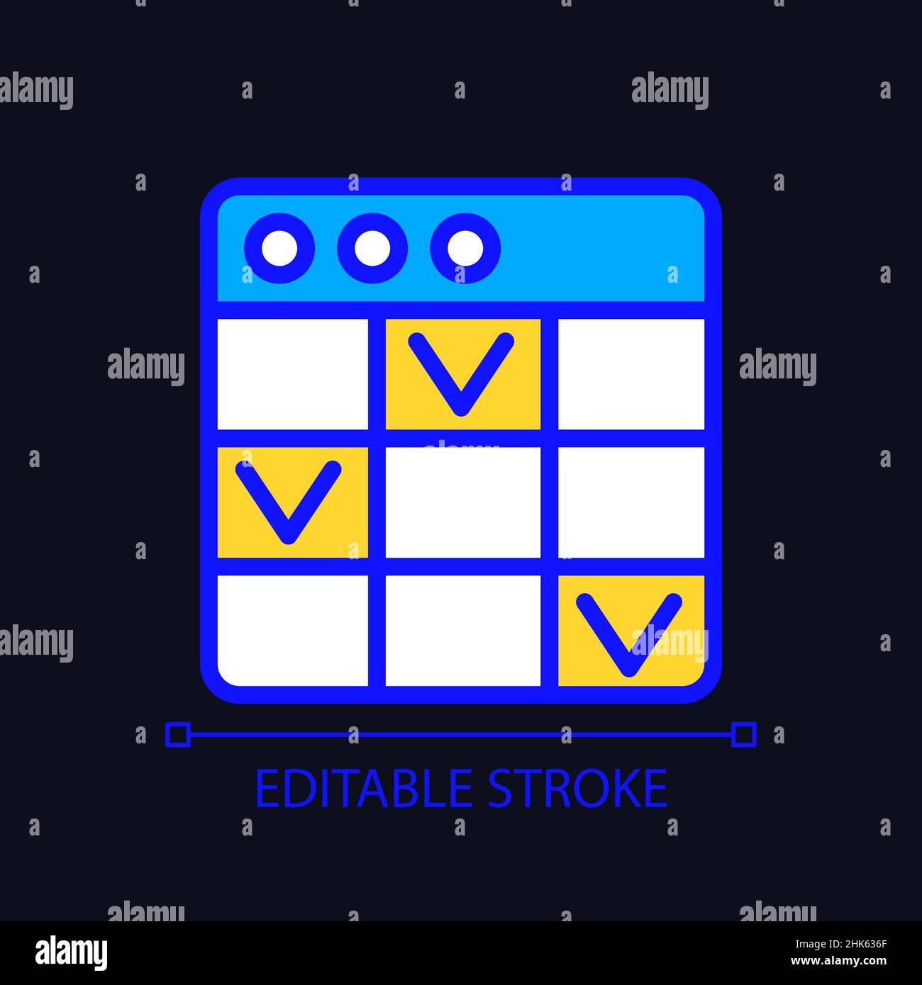 Task management software pixel perfect RGB color icon for dark theme ...