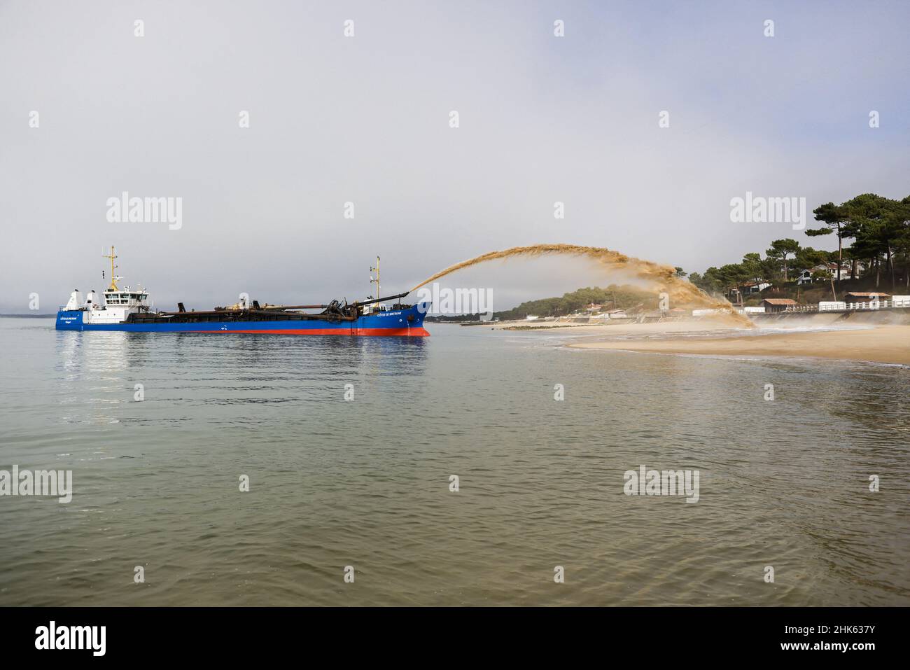 To fight against beach erosion and preserve the uses of the basin, the ...
