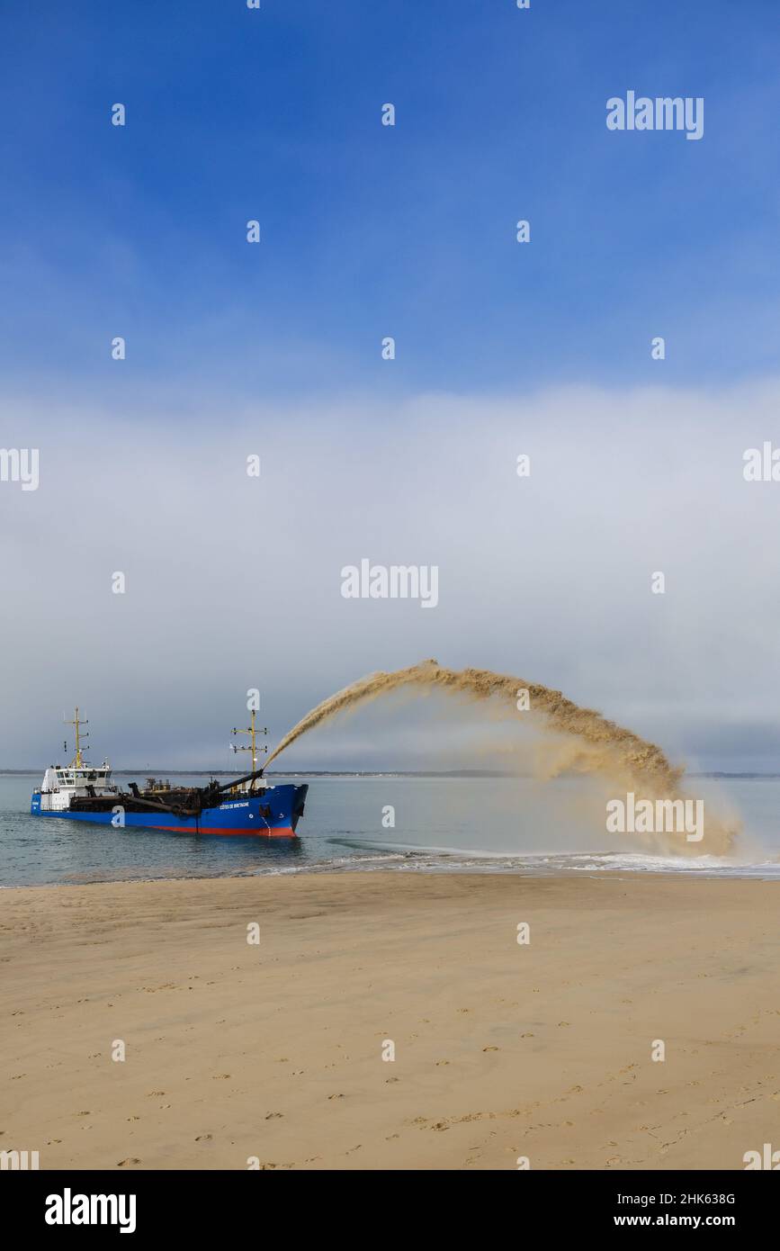To fight against beach erosion and preserve the uses of the basin, the ...