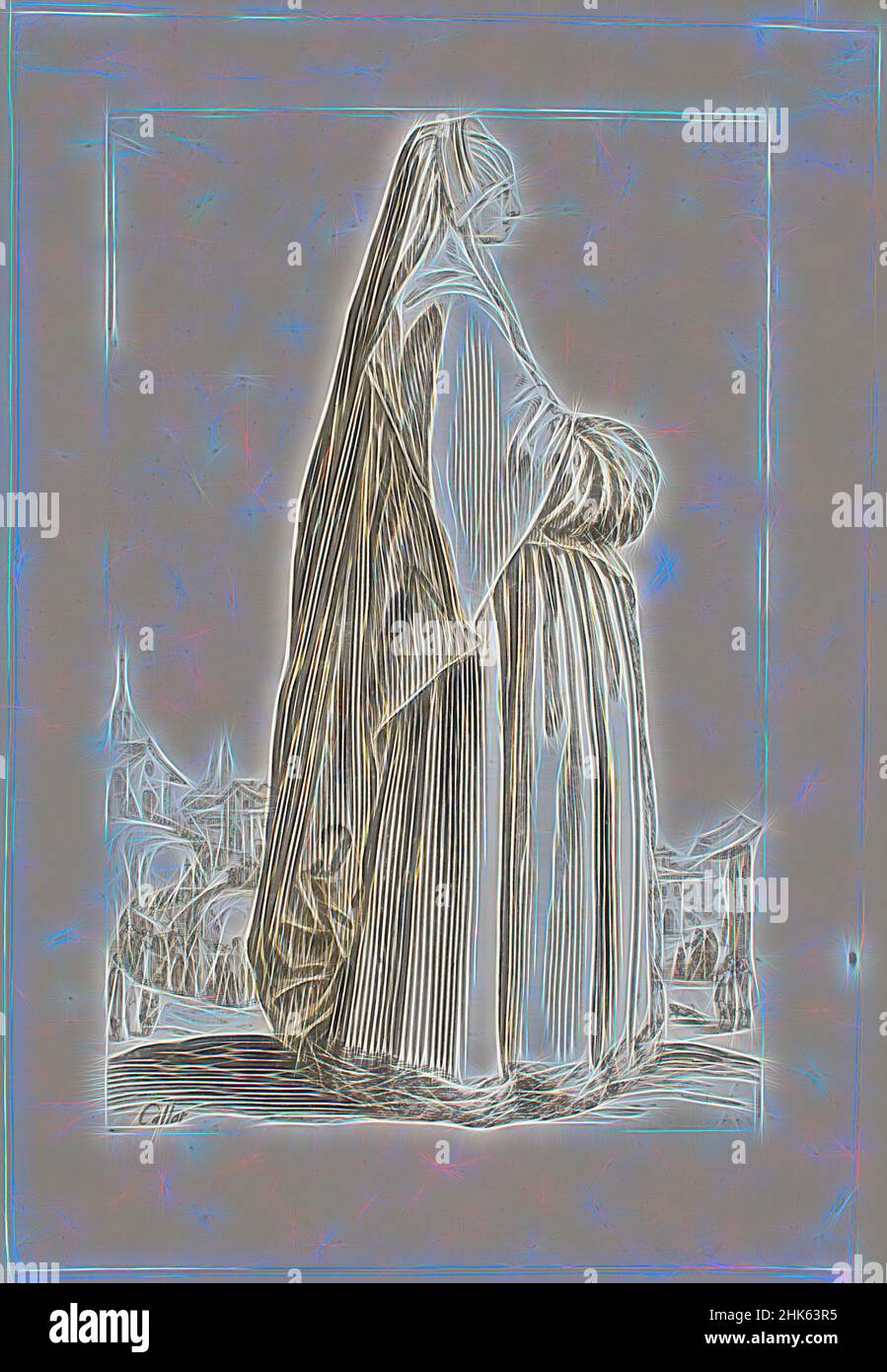 Inspired by Lady in a Long Veil and a Fur-Trimmed Gown, from the series ...