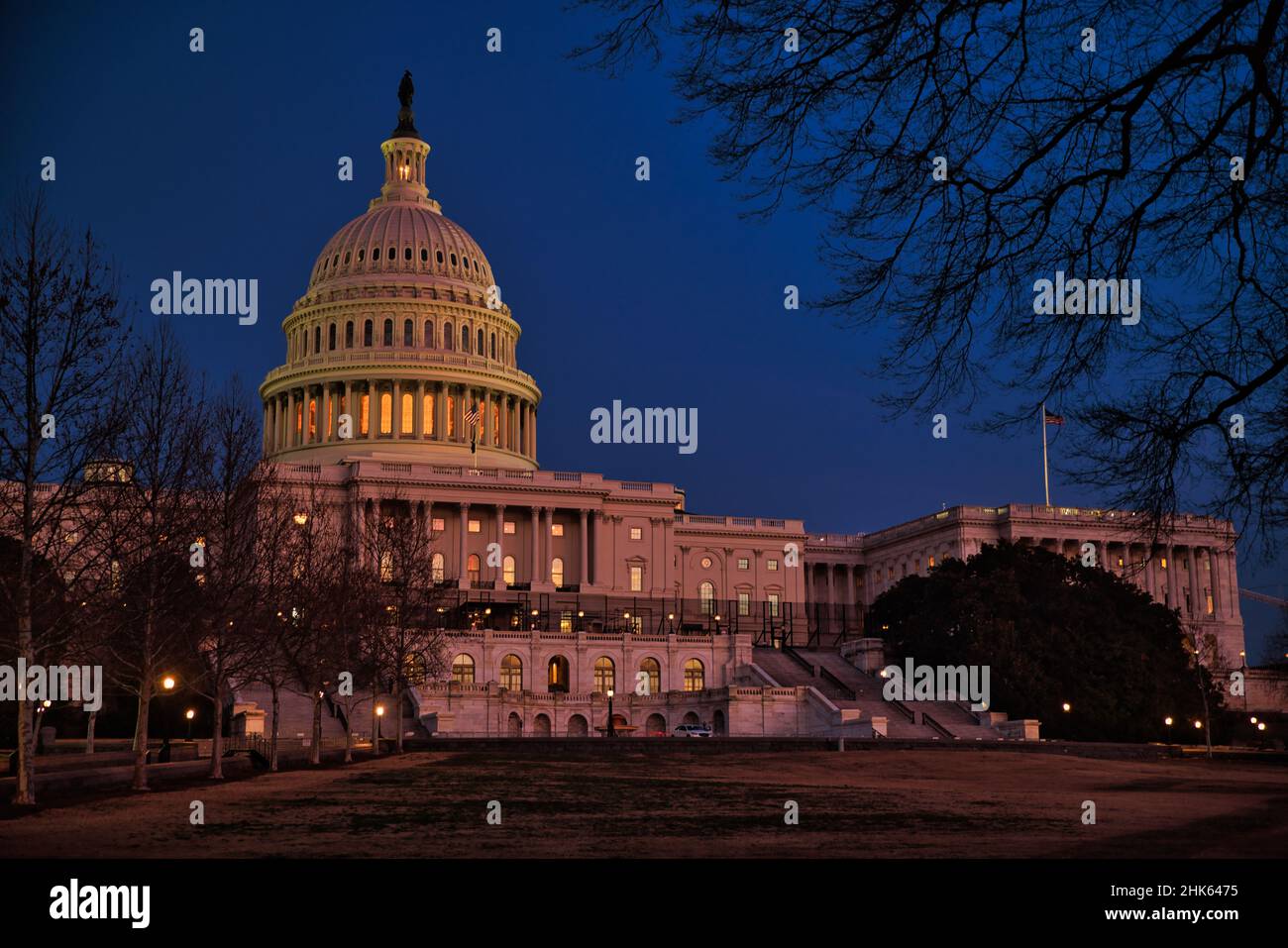 The US Capitol at night, Washington DC Stock Photo - Alamy
