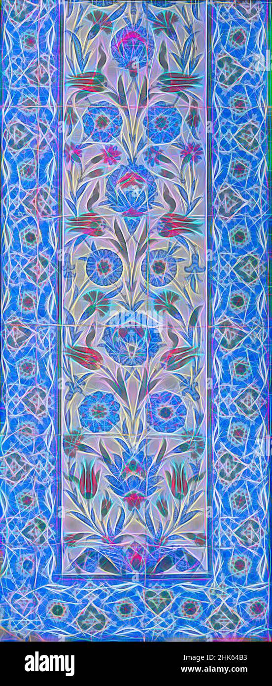 Inspired by Tile Panel, Ottoman period, 1281–1924, c.1560–80, Glazed ...