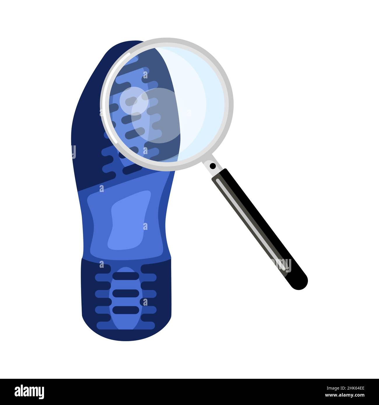 Boot footprint isolated on white background. Security access concept ...