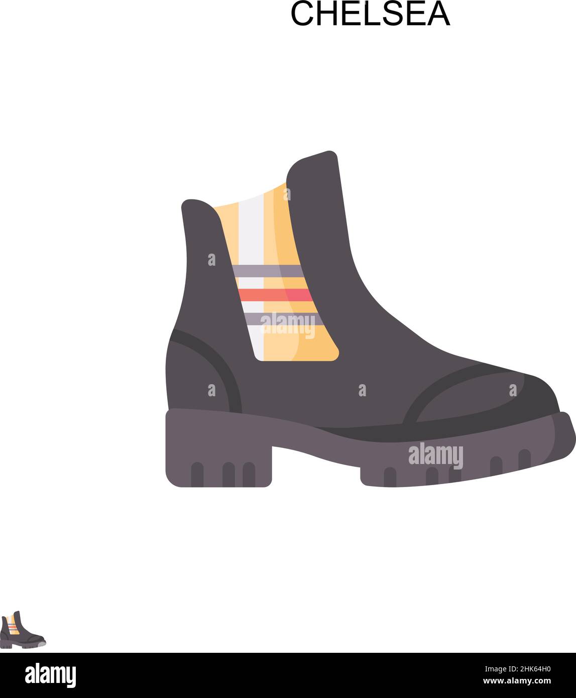 Chelsea Simple vector icon. Illustration symbol design template for web ...