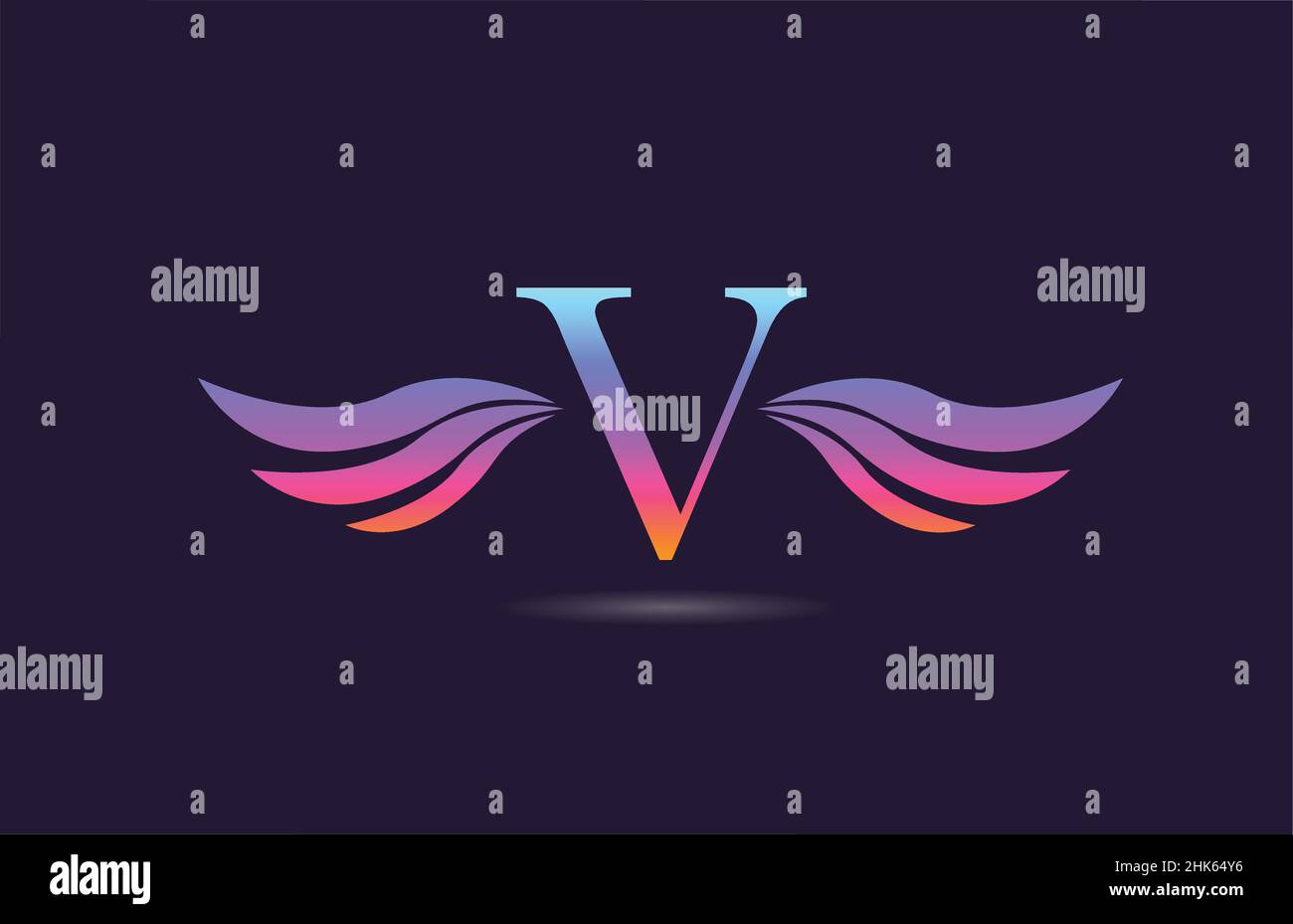 Colorful v Stock Vector Images - Alamy