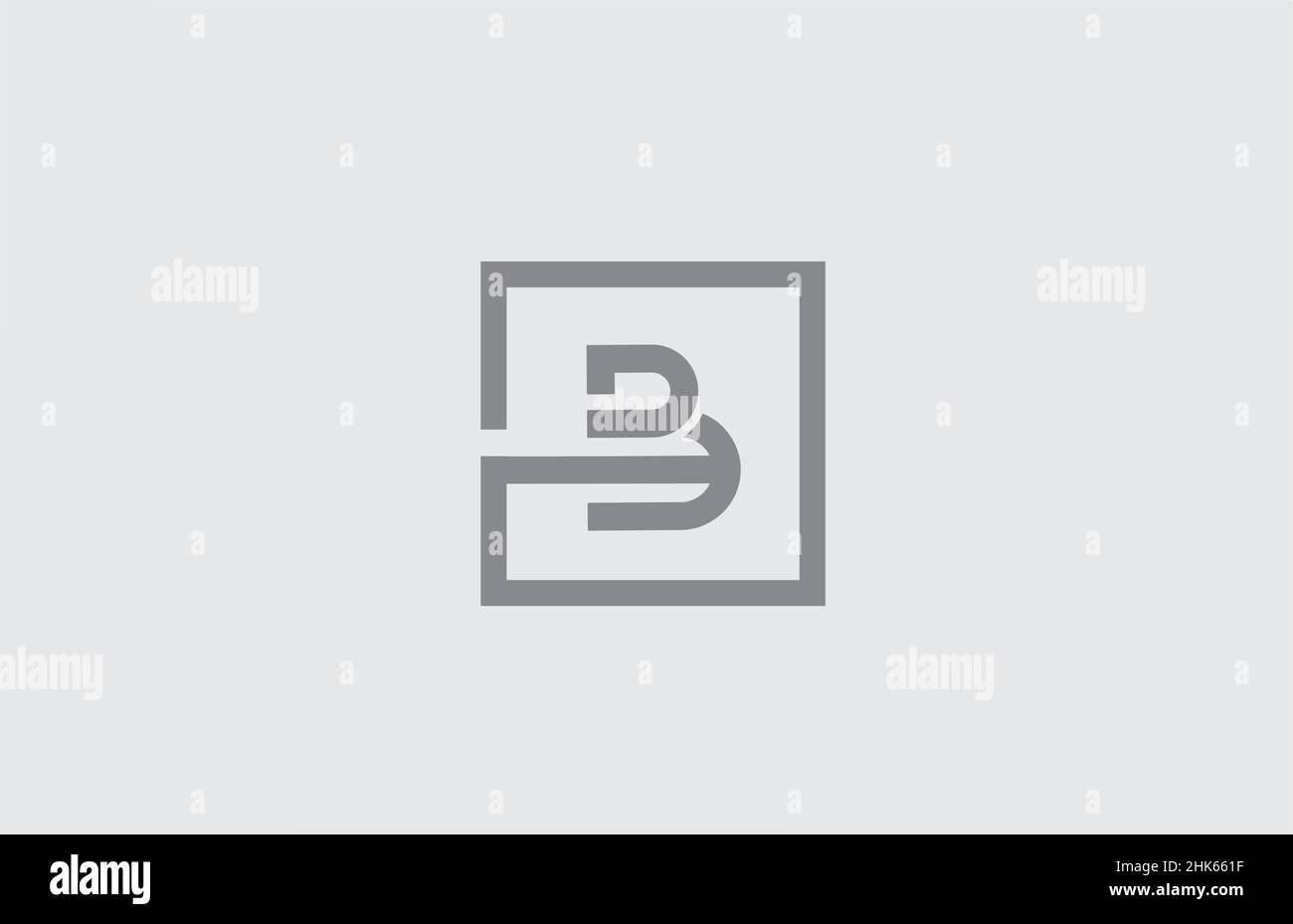 B line alphabet letter logo icon design. Creative template for business ...