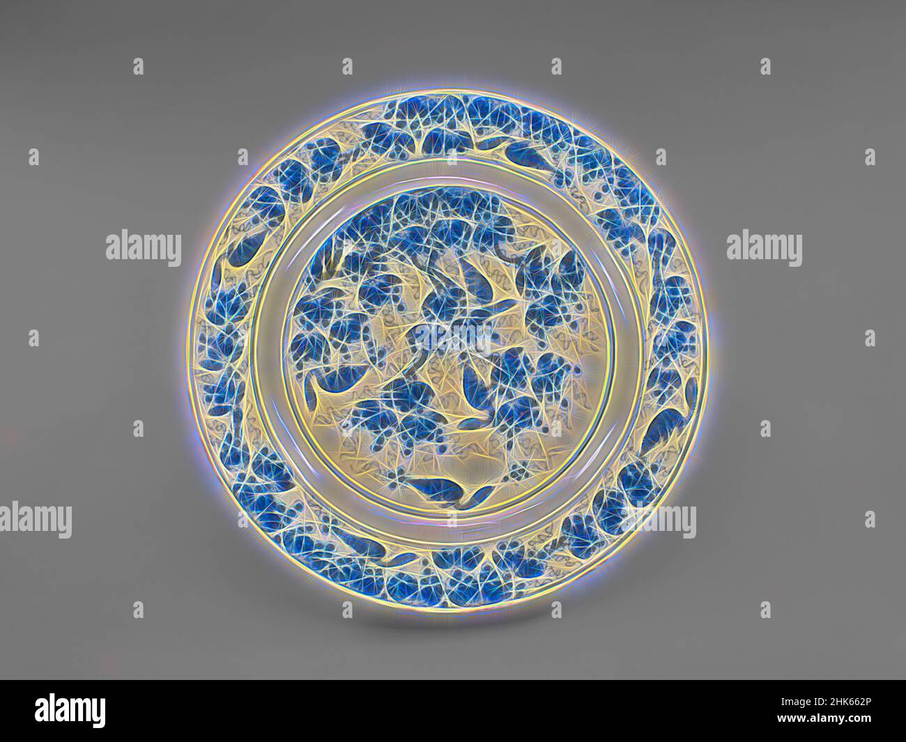 Inspired by Dish with Everted Rim and Design of Squirrels amidst ...