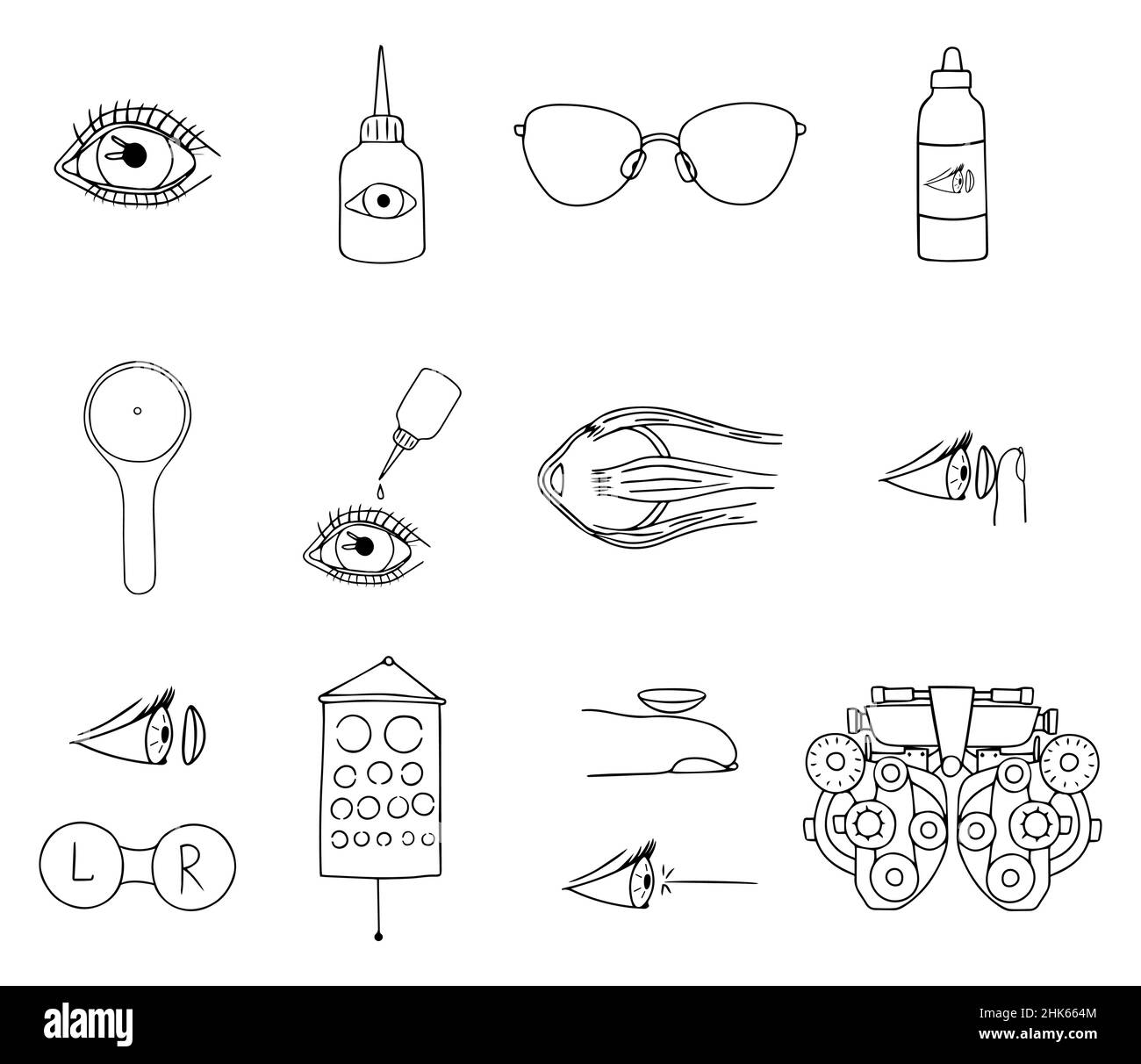 Test de vision Stock Vector Images - Alamy