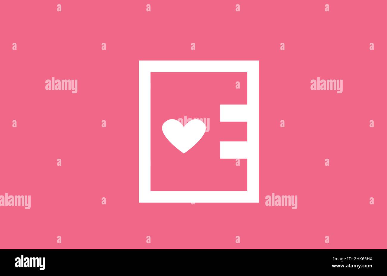 Letter e heart logo Stock Vector Images - Alamy