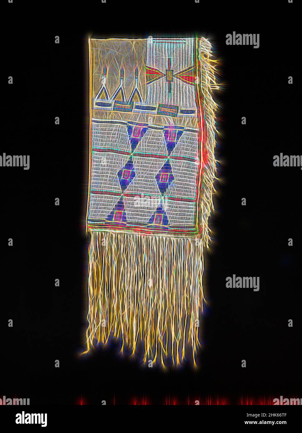 Inspired by Saddle Blanket, Sioux, Lakota (Sioux), or Tsistsistas ...