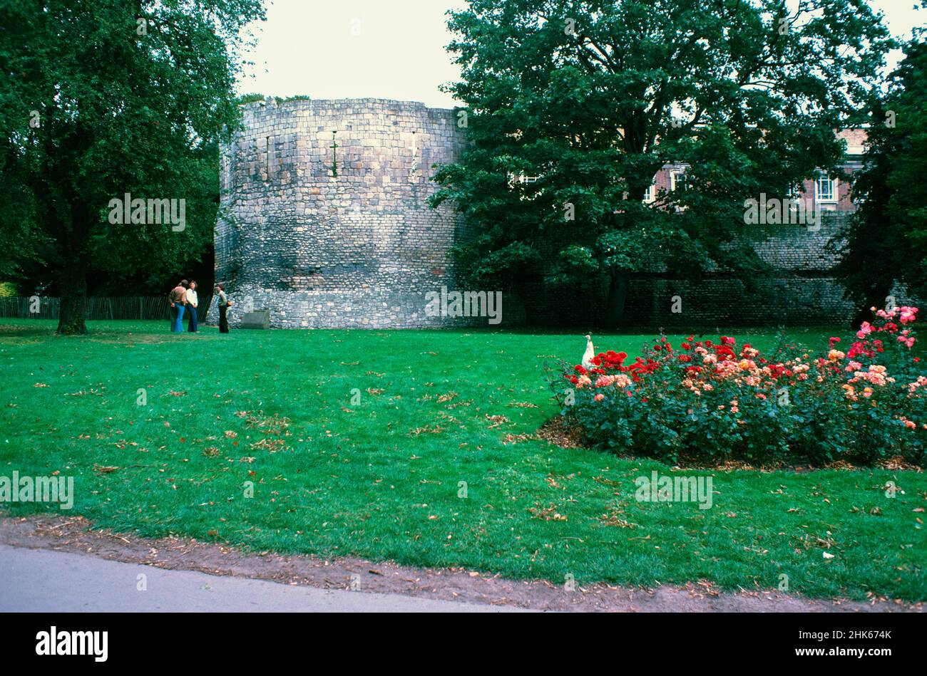 Remains of a Roman fort and the settlement Eboracum in York, base for ...