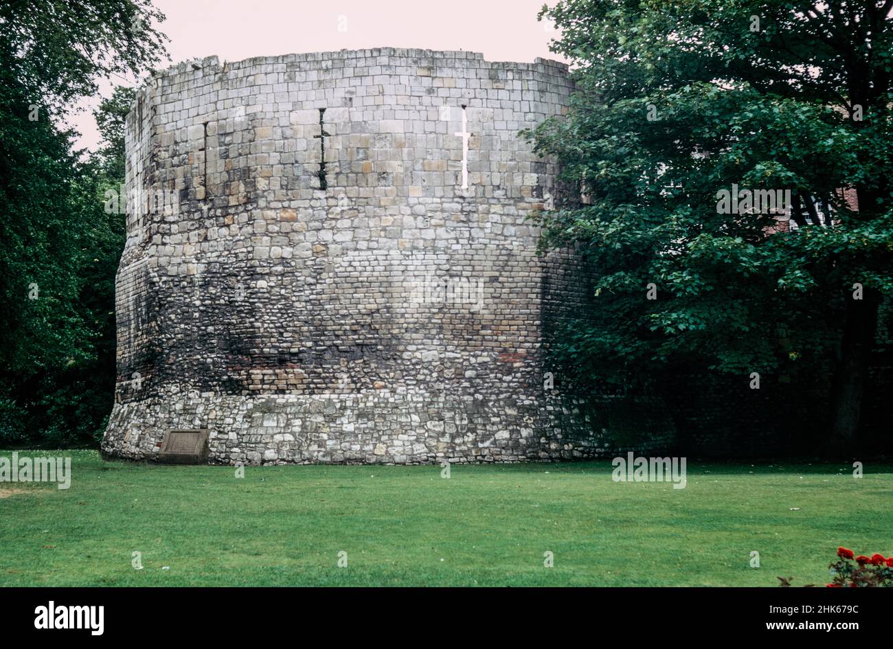 Remains of a Roman fort and the settlement Eboracum in York, base for ...