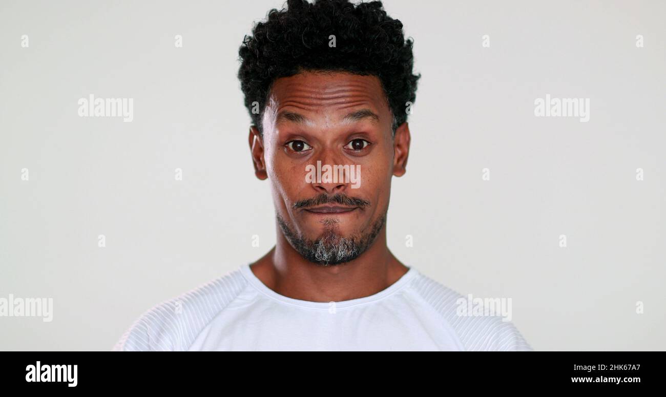 African face showing fear hi-res stock photography and images - Alamy