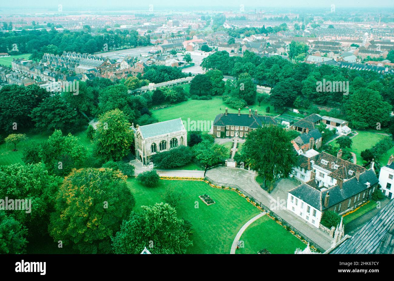 Remains of a Roman fort and the settlement Eboracum in York, base for ...