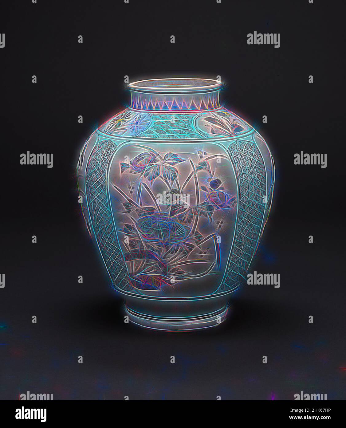 Inspired by Jar with Design of Flowering Plants, Grasses, and Insects ...