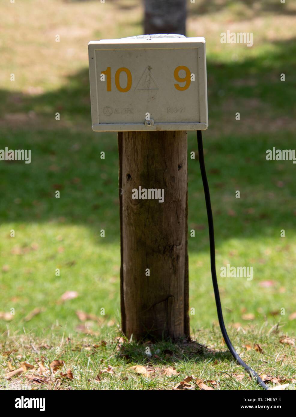 Harkerville, South Africa - a power point at a caravan camping site ...