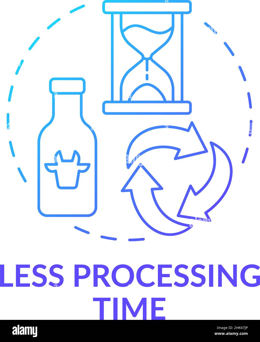 Less processing time blue gradient concept icon Stock Vector Image ... Less processing time blue gradient concept icon Stock Vector Image ...