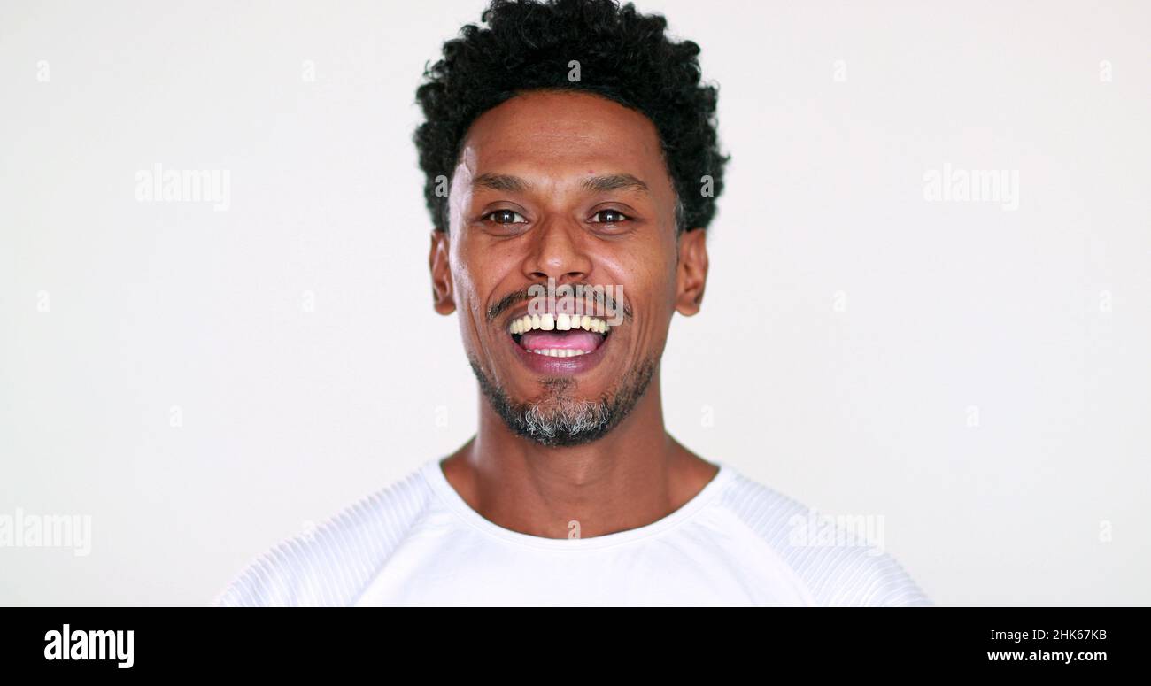 African man speaking camera giving hi-res stock photography and images ...