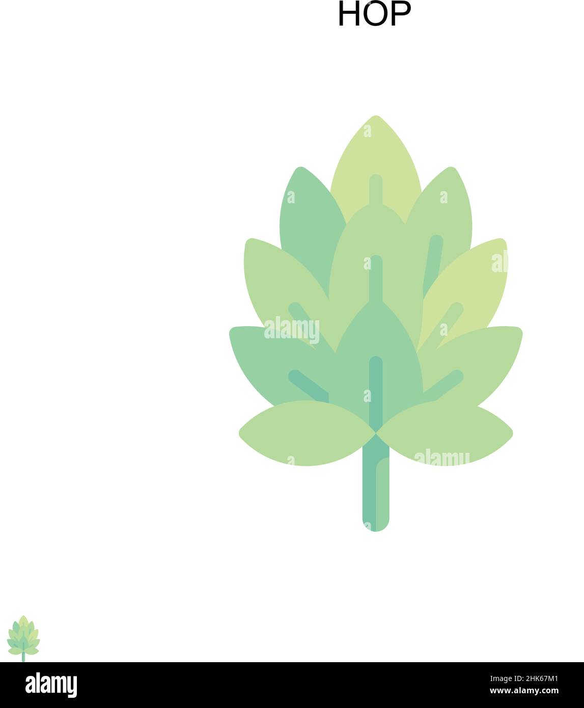 Hop Simple vector icon. Illustration symbol design template for web ...