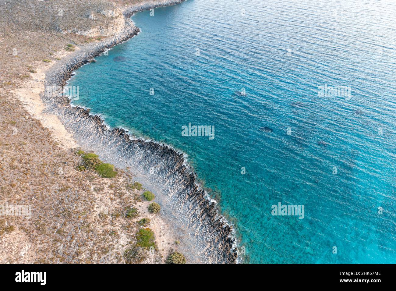 Aerial view greek coastline hi-res stock photography and images - Alamy
