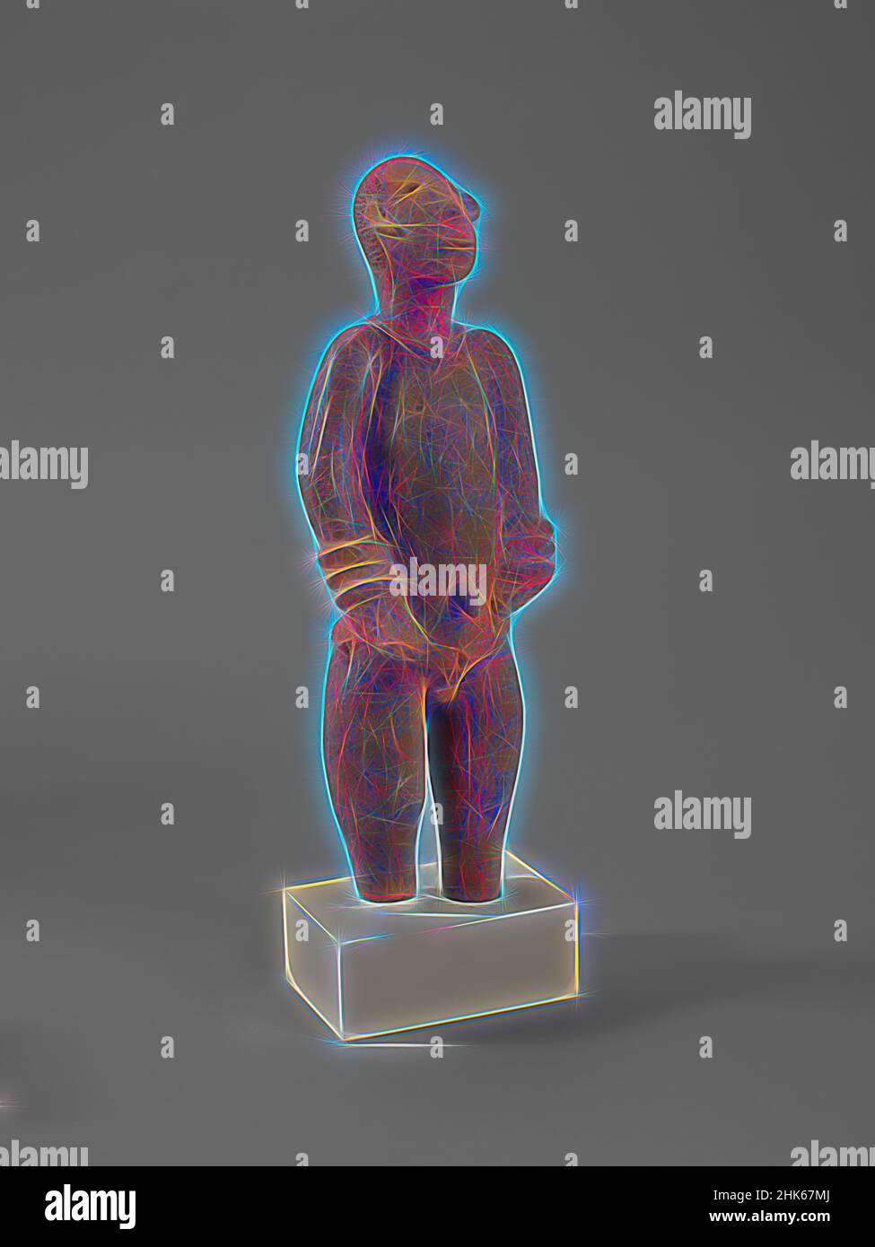 Inspired by Male Figure, Unidentified Inland Niger Delta artist ...