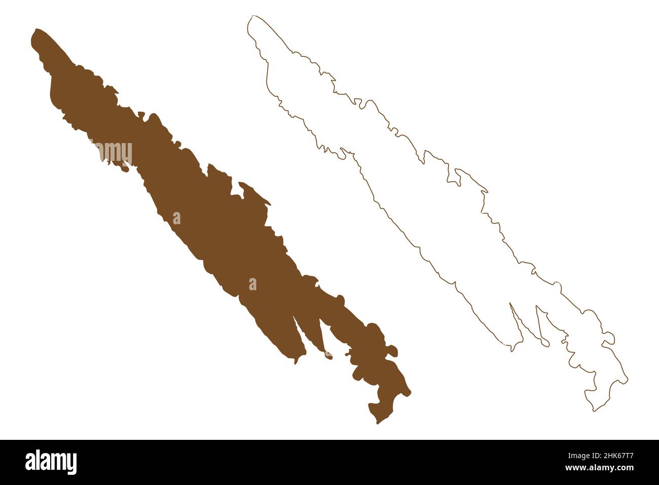 Ugljan island (Republic of Croatia, Adriatic Sea, Zadar Archipelago ...