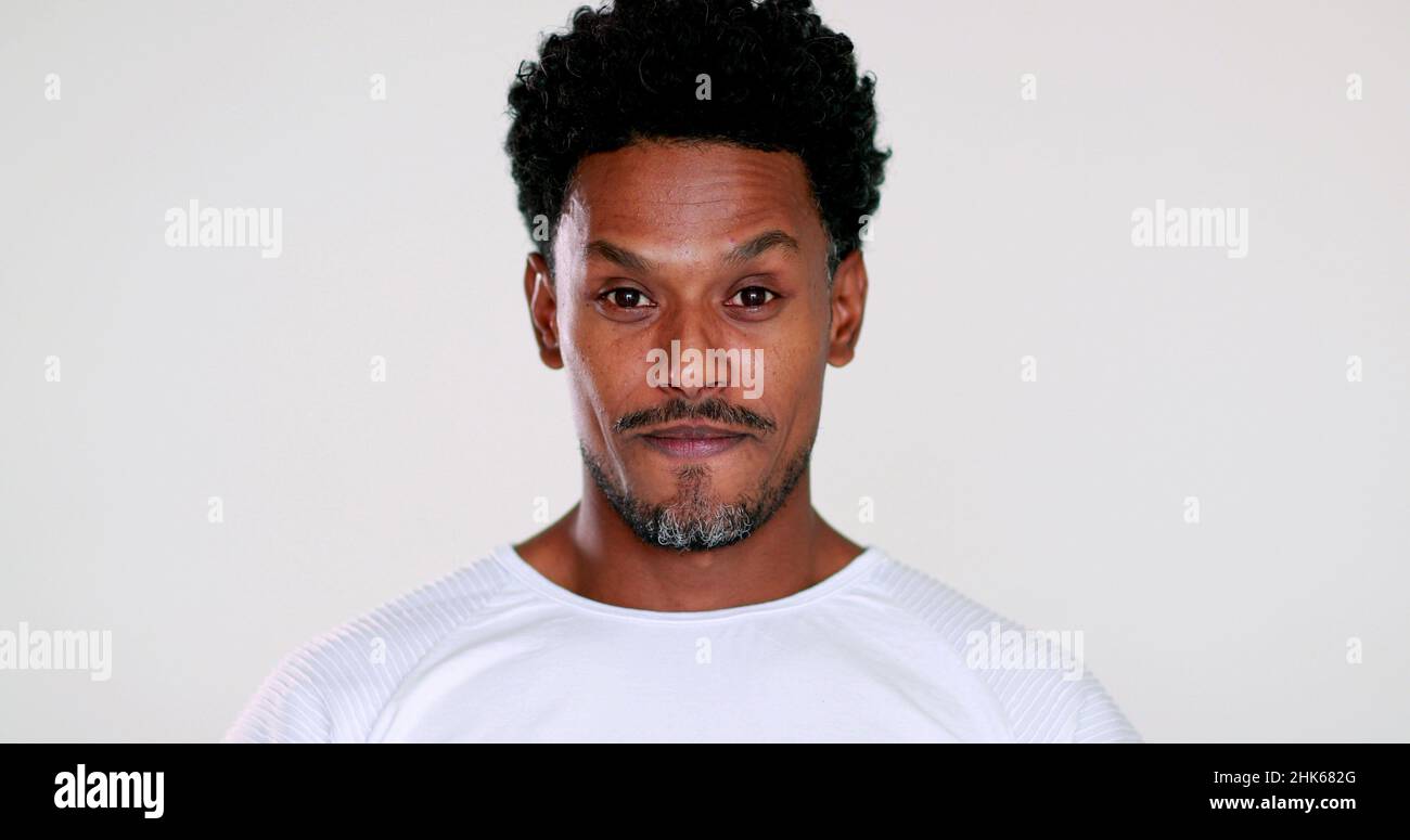 Black African man feeling relief and happiness. Person alleviation and ...