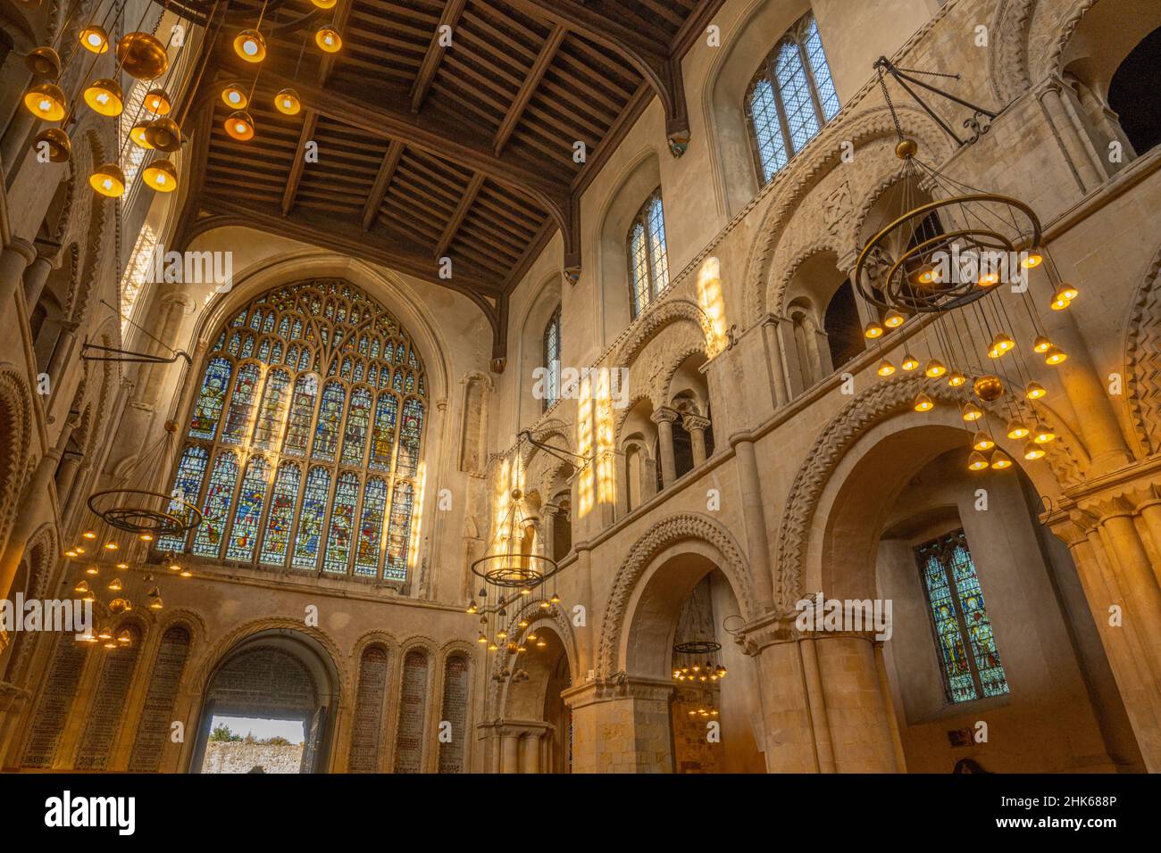 Inside Rochester Cathedral Kent Stock Photo - Alamy
