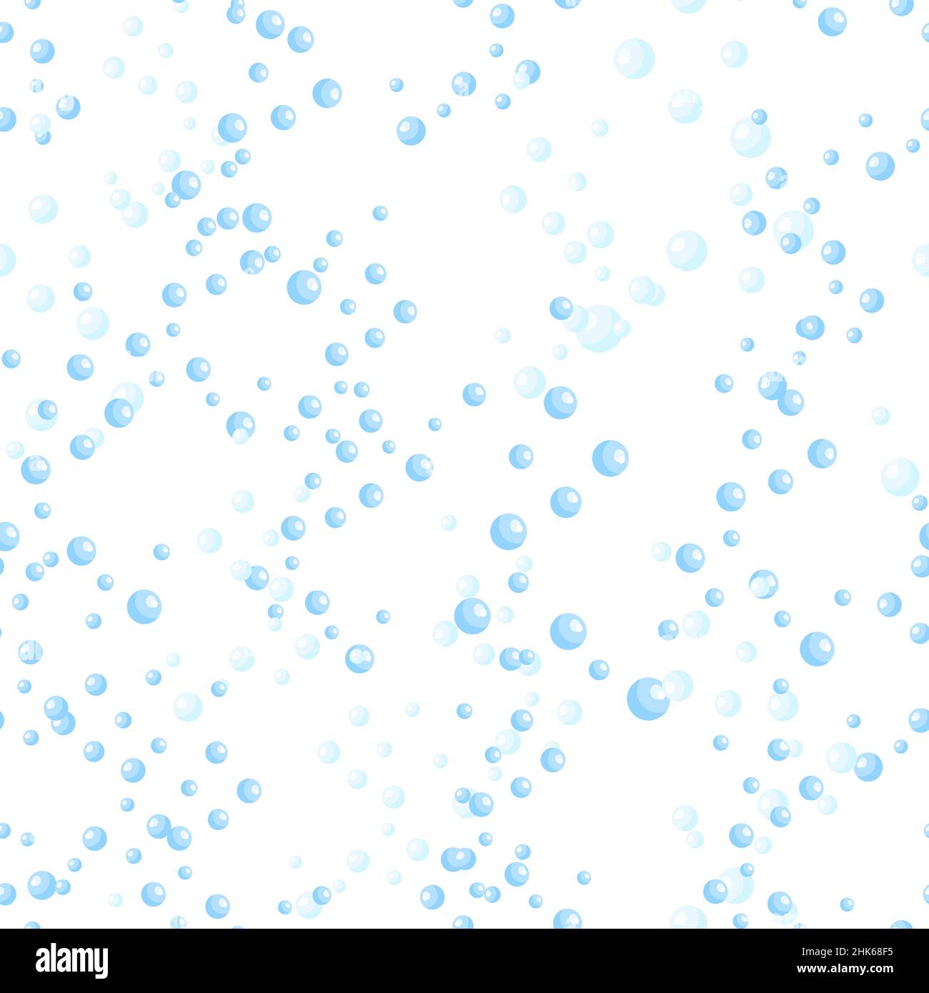Seamless pattern bubbles isolated on white background. Flat texture of ...