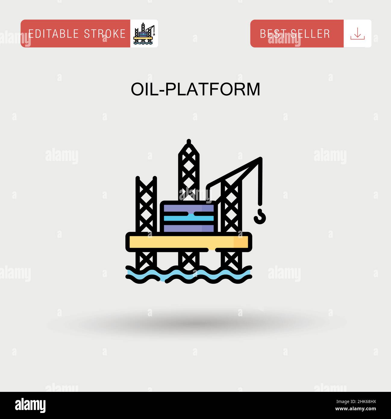 Offshore platform drilling sea Stock Vector Images - Alamy