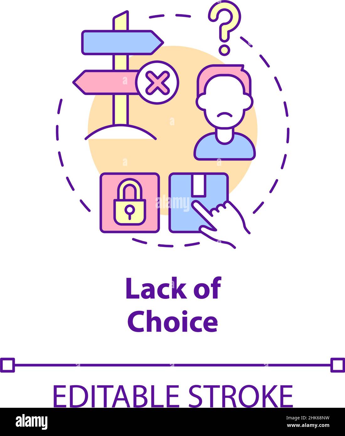 Lack of choice concept icon Stock Vector Image & Art - Alamy