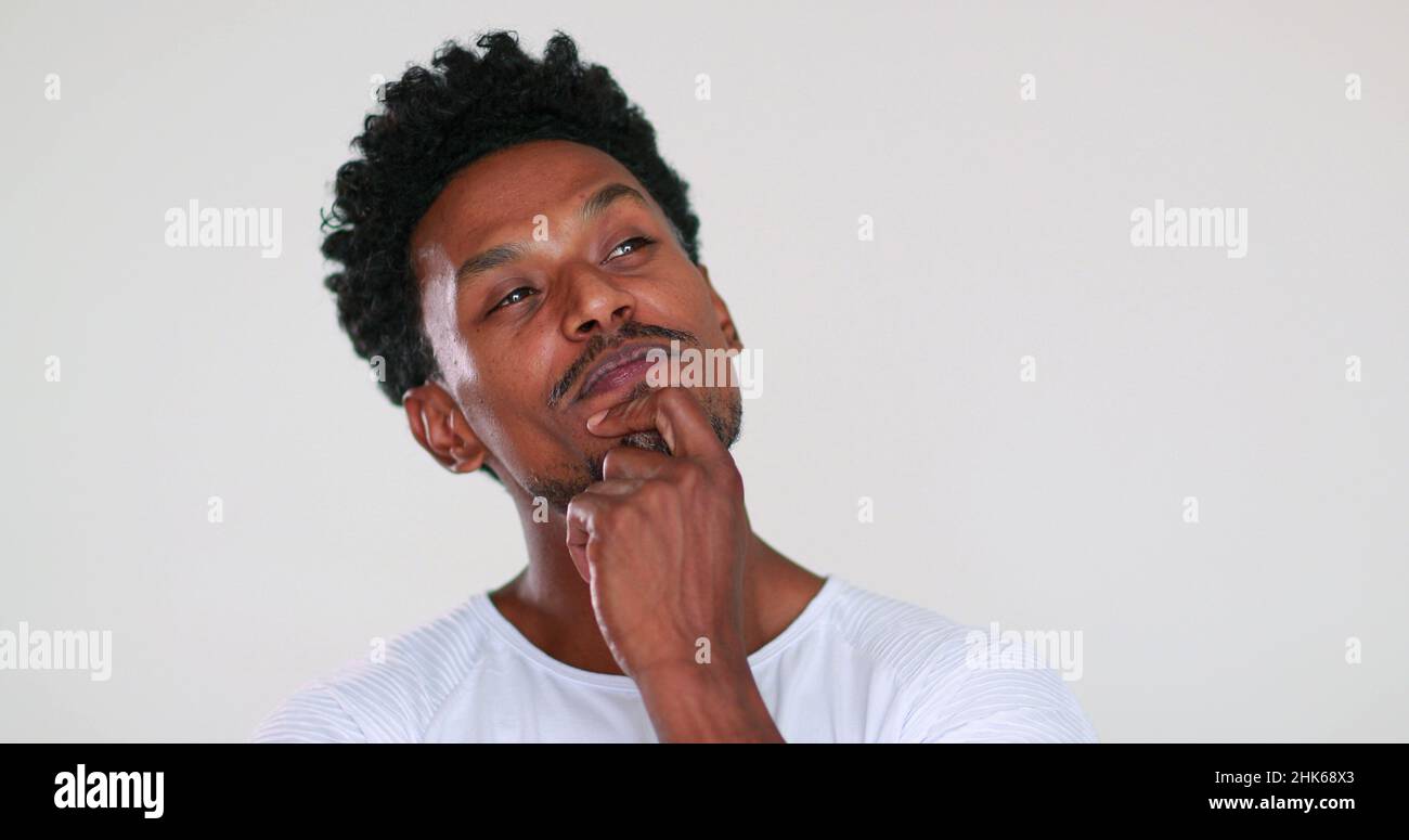 Person acting arrogant and superior, African American portrait ...
