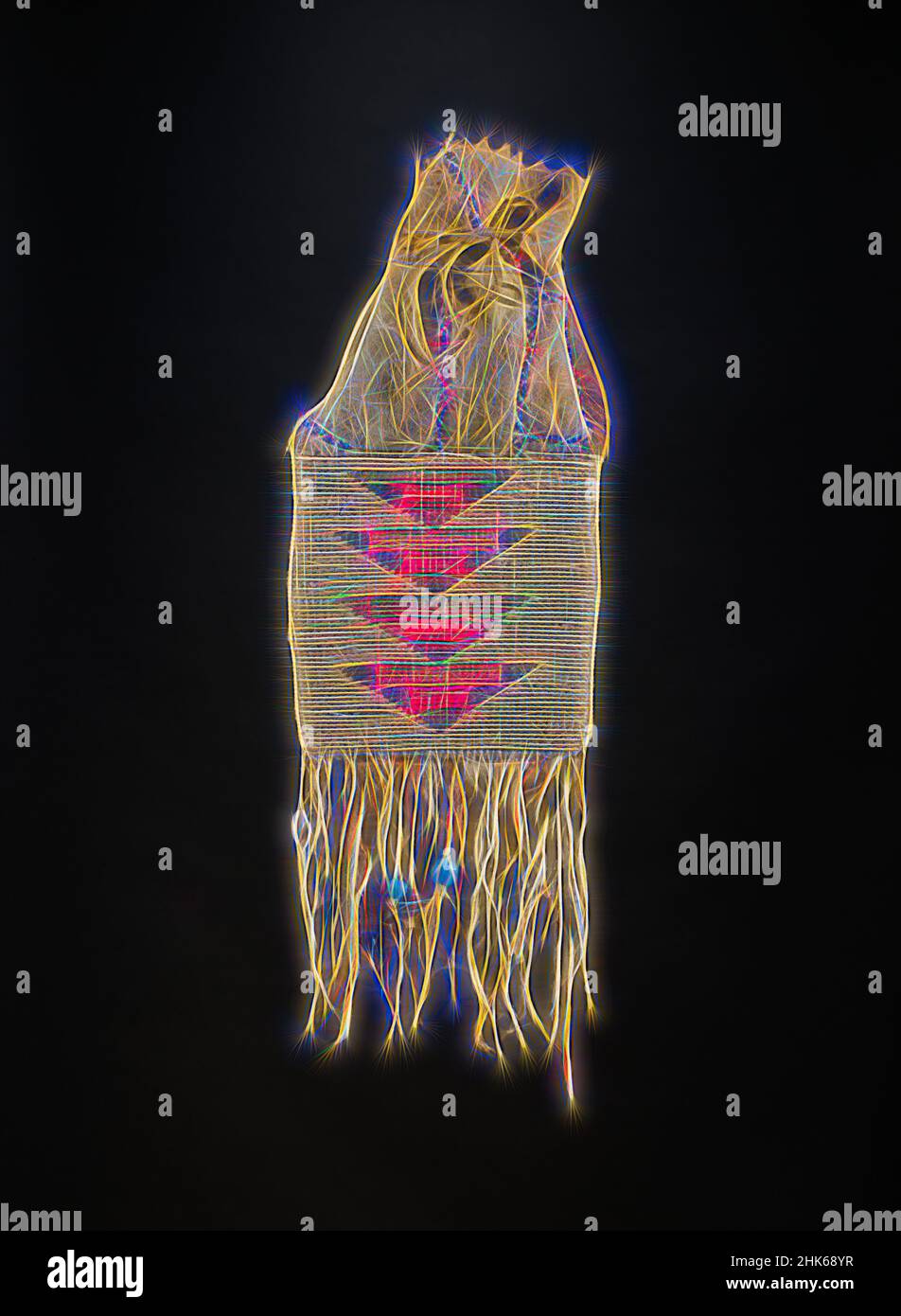 Inspired by Bag, Nimi'ipuu (Nez Perce), c.1900, Tanned hide, corn husk ...