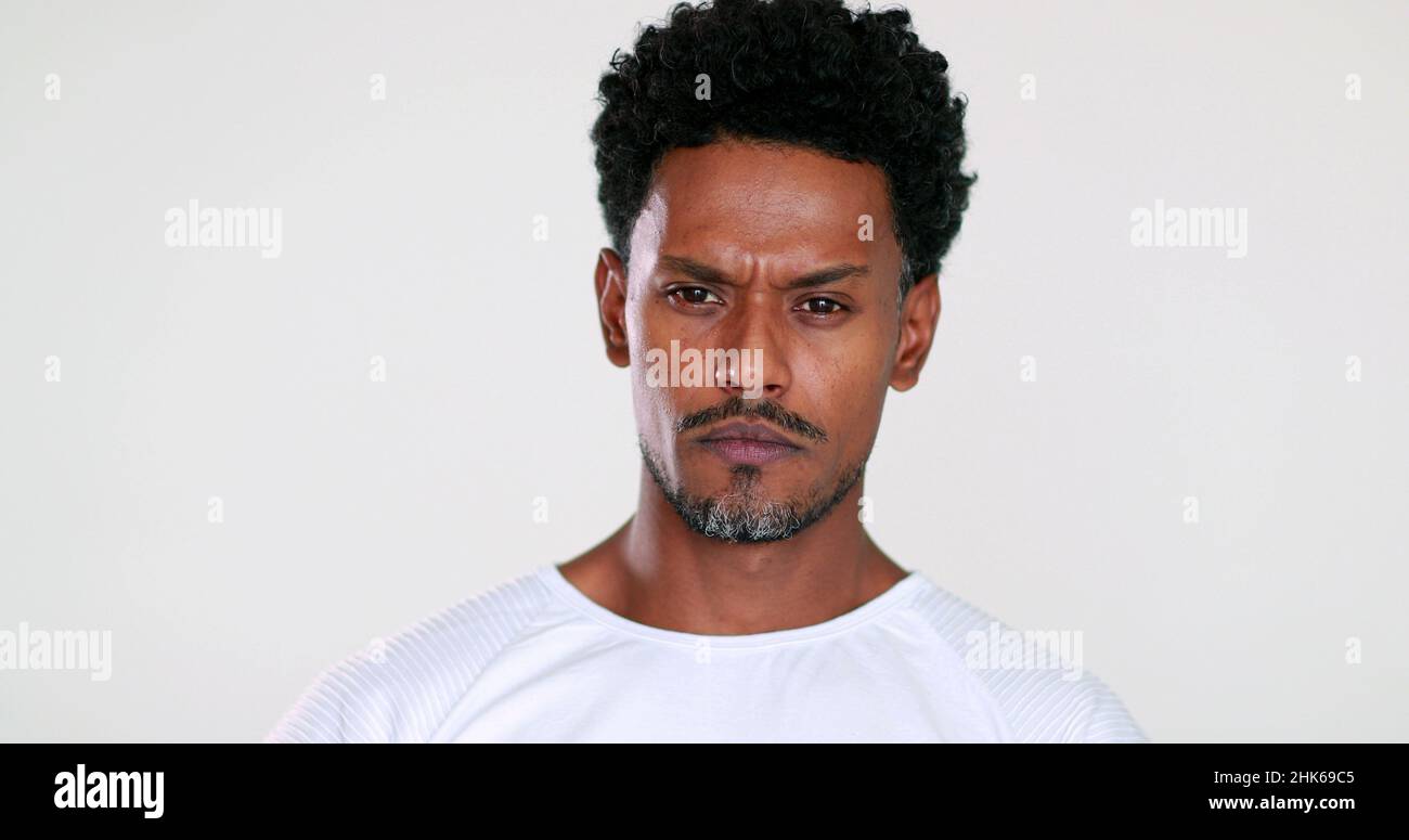 Portrait black reacting argument face hi-res stock photography and ...