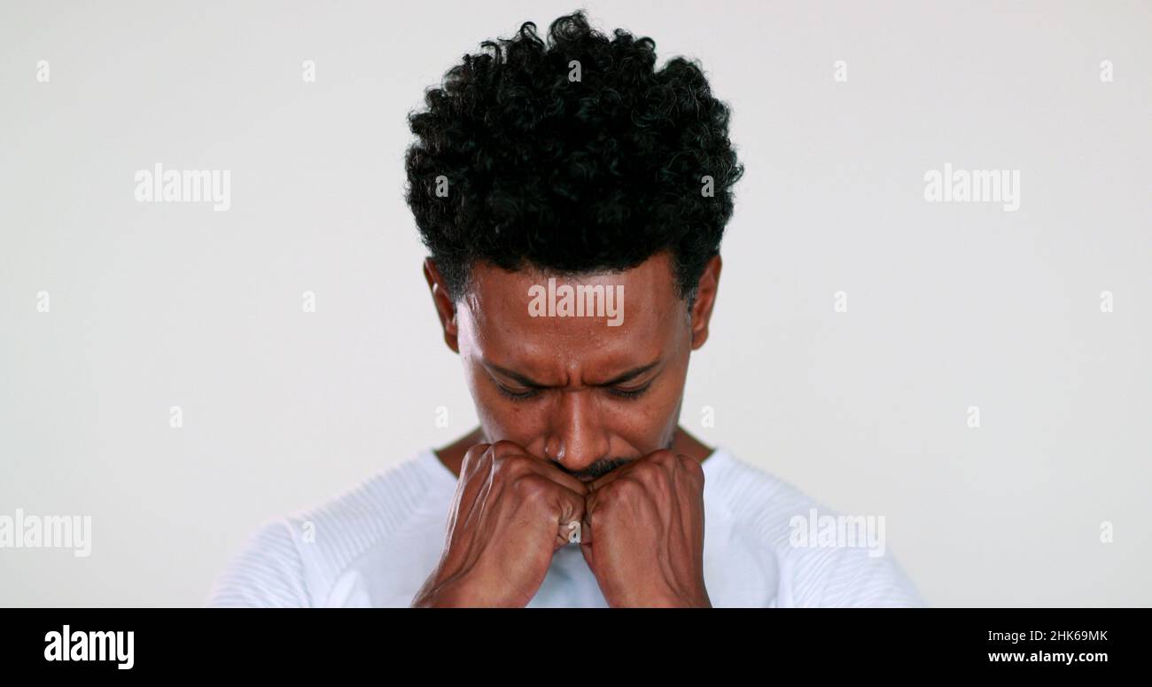 African businessman sad face hi-res stock photography and images - Alamy