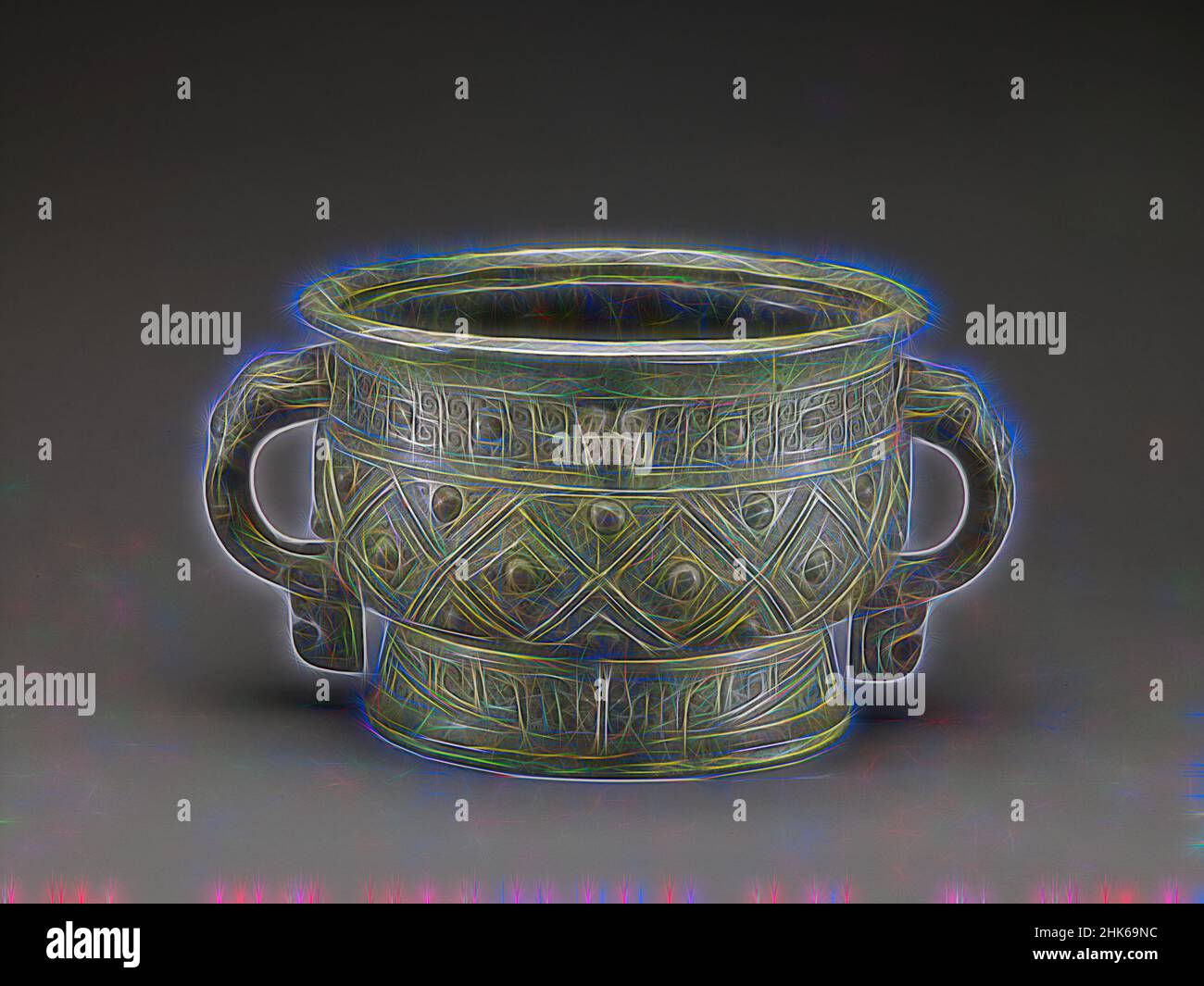 Inspired by Grain Vessel (gui) with Design of Zoomorphic Masks, Kui ...