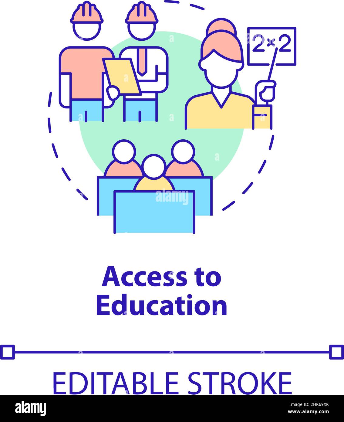 Access to education concept icon Stock Vector Image & Art - Alamy