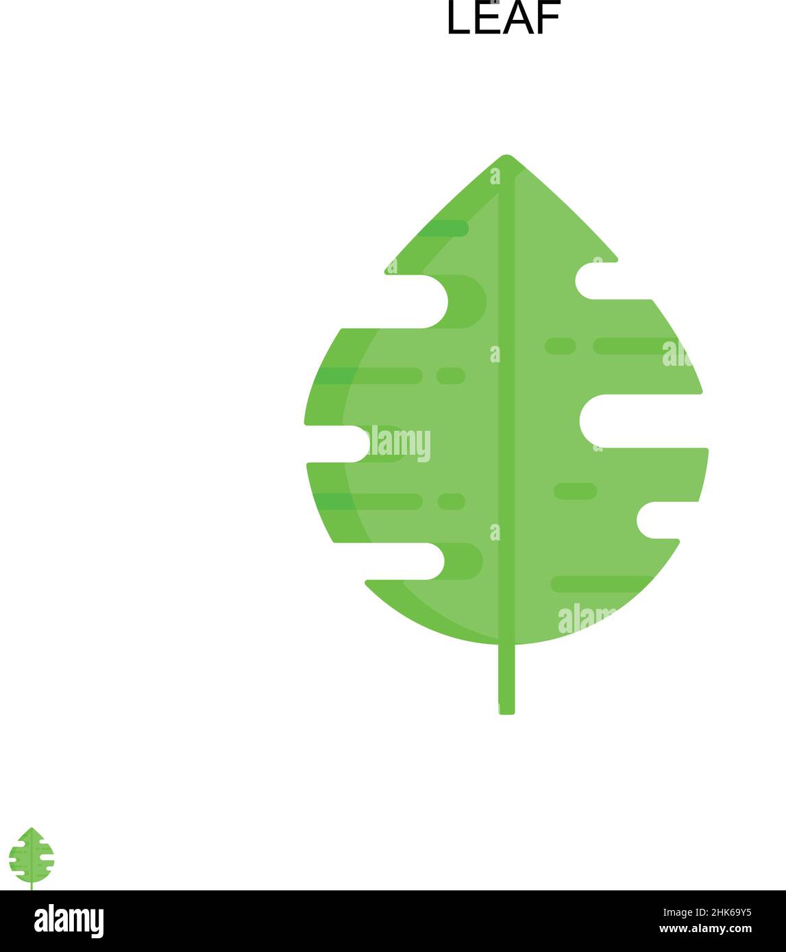 Leaf Simple vector icon. Illustration symbol design template for web ...