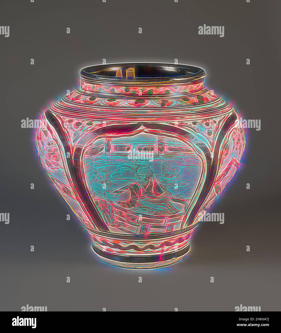 Inspired by Jar (guan) with Design of Figural Compositions within Four ...