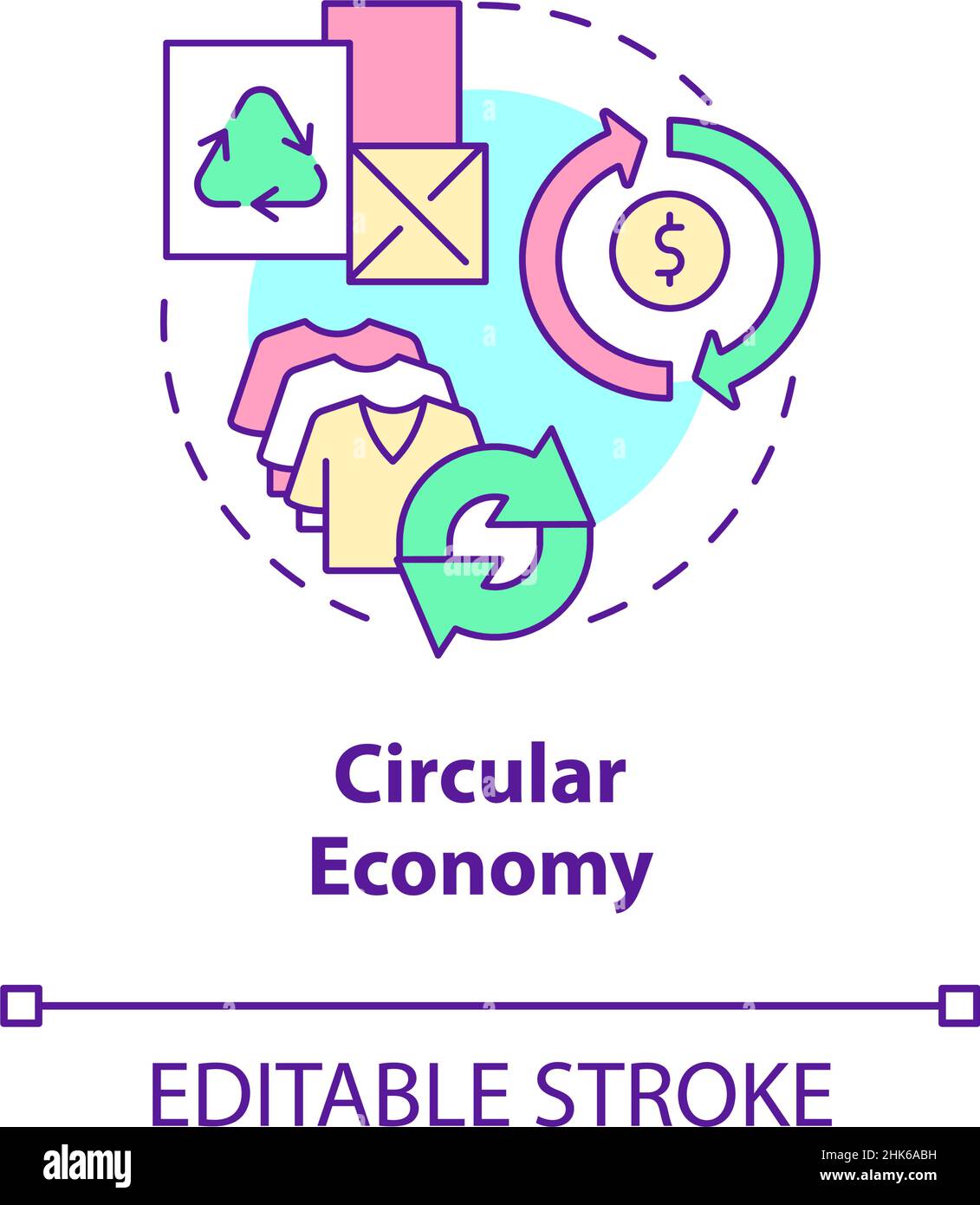 Circular economy concept icon Stock Vector Image & Art - Alamy