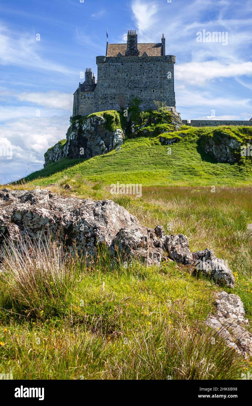 Duart Castle, the seat of Clan Maclean, situated on the Isle of Mull ...