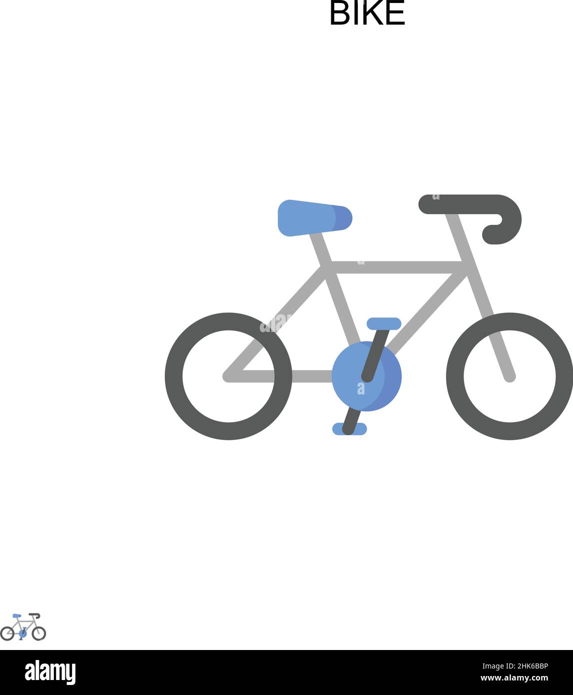 Bike Simple vector icon. Illustration symbol design template for web ...