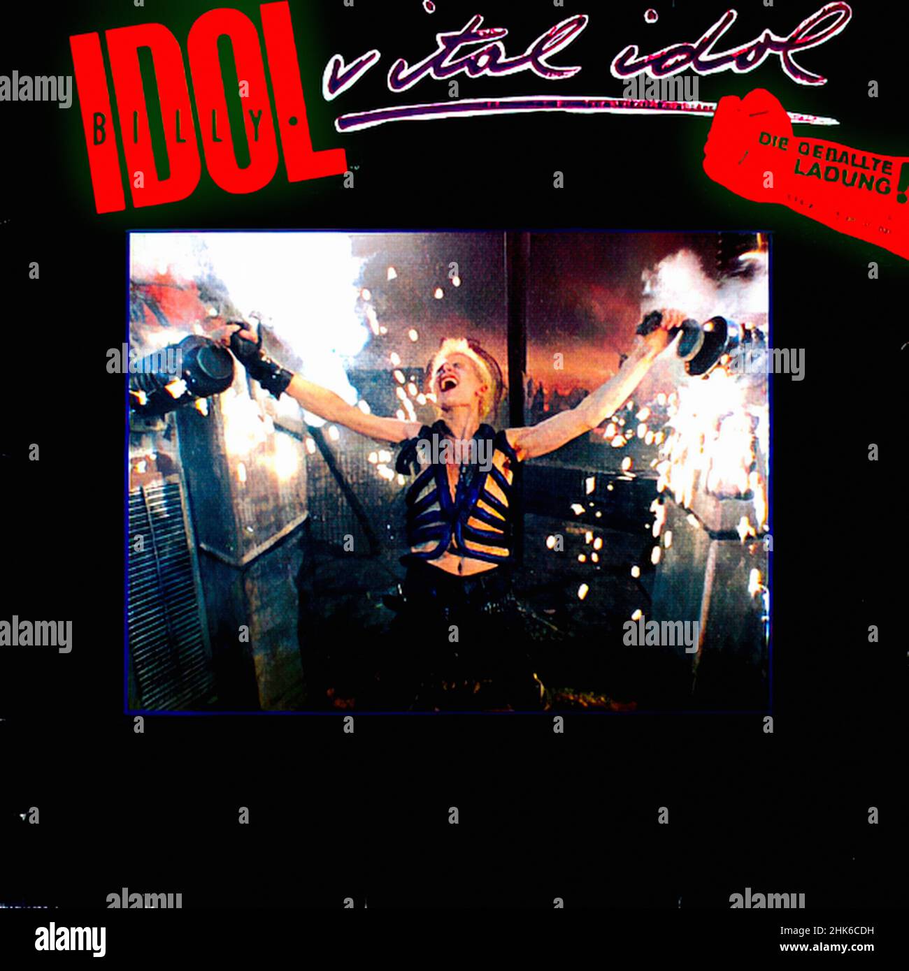 Vintage vinyl record cover - Idol, Billy - Vital Idol - Mix - D - 1987 z Stock Photo - Alamy