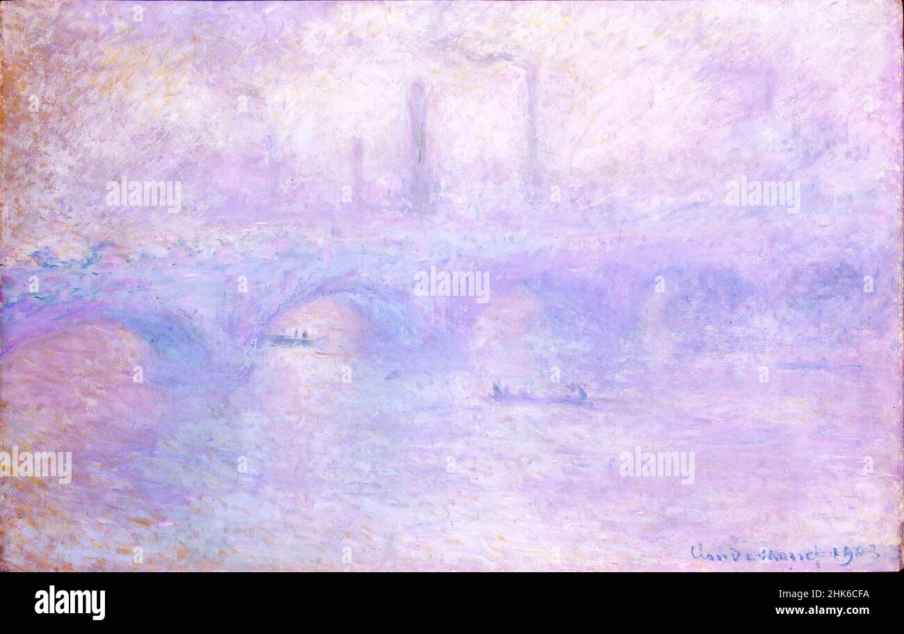 Waterloo Bridge. Effect of Fog by Claude Monet (1840-1926), oil on ...