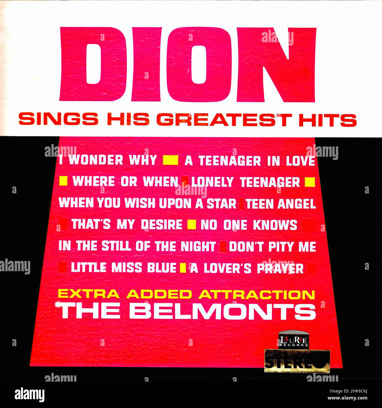 Vintage vinyl record cover - Dion & The Belmonts - Sings His Greatest ...